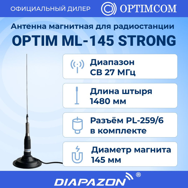 Интерфейсы для радиостанций Optim ML-145 Strong - купить по выгодным ценам в интернет-магазине ...