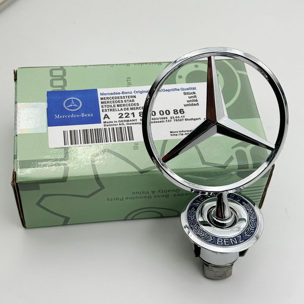 44 мм капот двигателя Mercedes 3D логотип w202 w203 C200 w211 ...