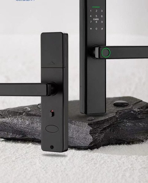 Электронный биометрический дверной замок (врезной 180х22мм) с ...