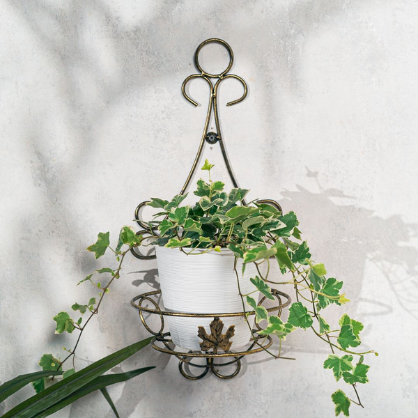 Подставка для цветов настенная металлическая 15-021 HiTSAD купить на OZON по низкой цене (623967479)