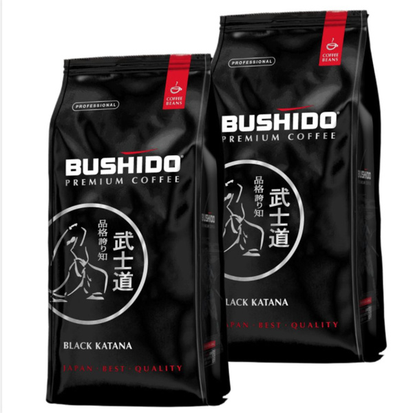 Кофе в зернах Bushido Black Katana 1 кг 2 штуки - купить с доставкой по ...