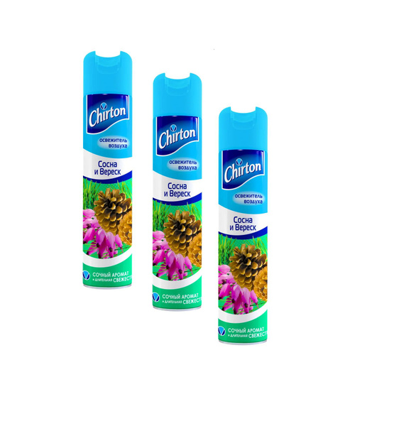 Chirton Освежитель воздуха Сосна и Вереск 300 мл, 3 уп - купить с ...