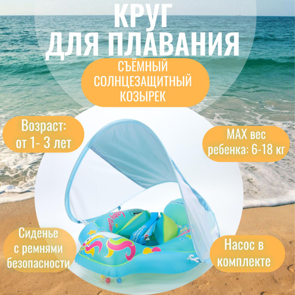 Надувной круг купить c доставкой на OZON по низкой цене (1835694470)