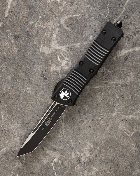 Автоматический складной нож Microtech Troodon Tanto Tactical Black 154CM 140-1T (черный-черный ...