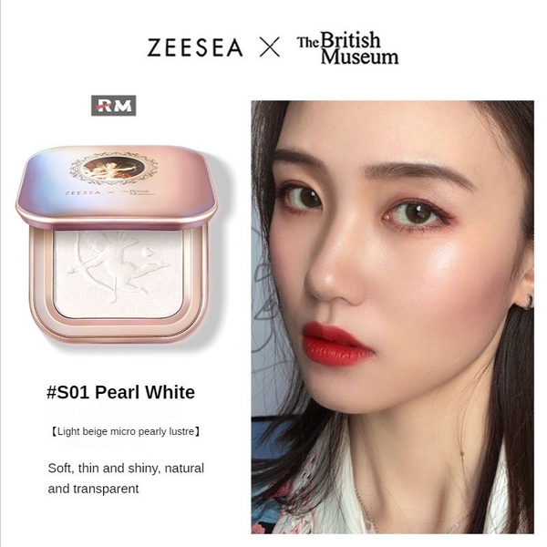 Пудра-хайлайтер Zeesea с эффектом мерцания тон, похудение лица, блеск, Тень носа, Сделайте тени ...