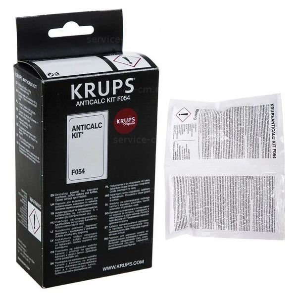 Средство для удаления накипи (2 х 40 гр.) для кофемашины Krups, F054 ...
