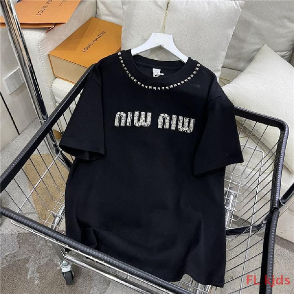 Футболка Miu Miu размер 44 46 цвет черный 1 купить по выгодной цене в интернет магазине