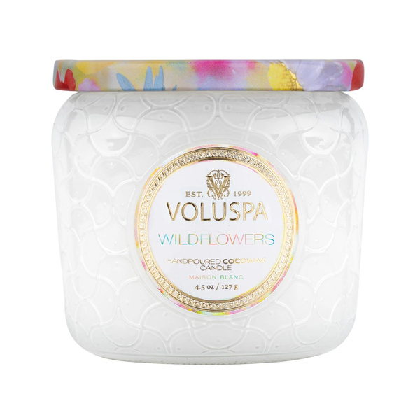 Свеча ароматическая VOLUSPA "Полевые цветы, 127г", 6.5 см х 7 см, 1 шт ...
