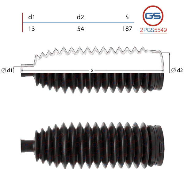 Пыльник рулевой рейки Renault Laguna II 2001-, Renault Vel Satis 2002 ...