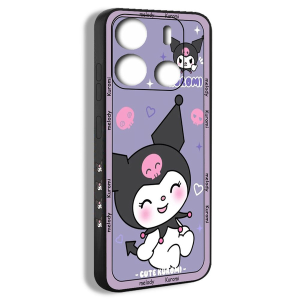 чехол для Tecno Spark Go 2023 Куроми санрио аниме Хеллоу Китти девчачий розовый с принтом