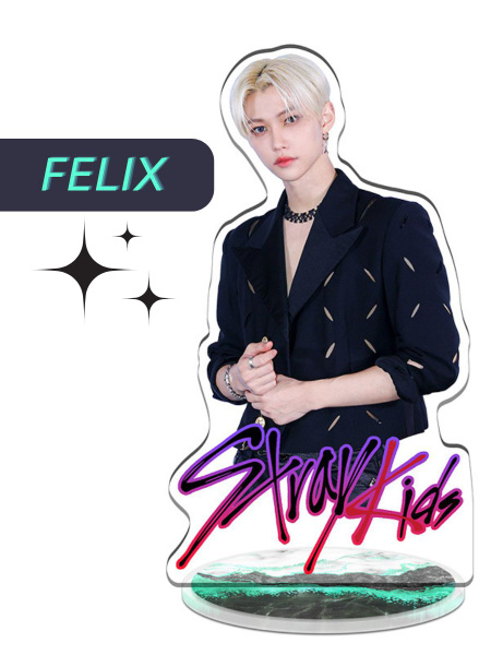 Акриловая фигурка статуэтка стенд участника к-поп группы Stray Kids - Felix - Ли Феликс - 16 см ...