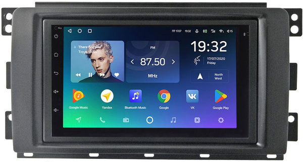 Магнитола в штатное место 2 din Smart Forfour (2004-2006), Fortwo 2 ...