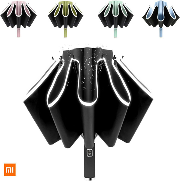Зонт Xiaomi, Полный автомат, Обратное сложение, черный купить по низкой ...
