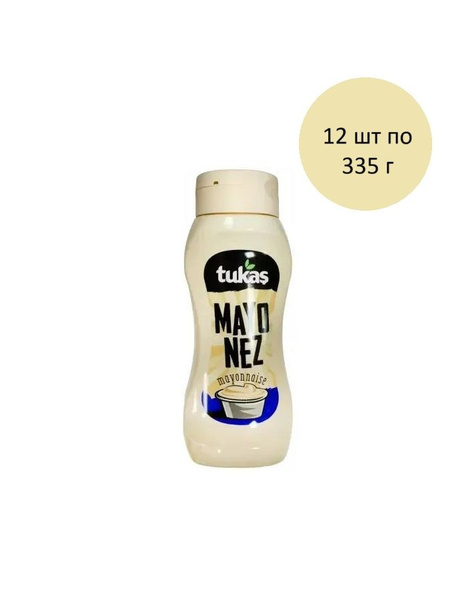 Tukas Mayonez Майонез 12 шт по 335 г, 1 блок - купить с доставкой по ...