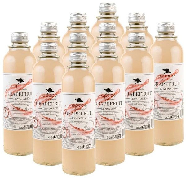 Space 0,33л.*12шт. Грейпфрутовый лимонад Лимонад Спэйс grapefruit ...