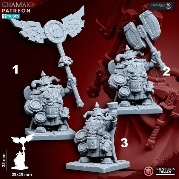 Миниатюра Warhammer Гномы Dwarf Clan Master Brewer 3 - купить с ...