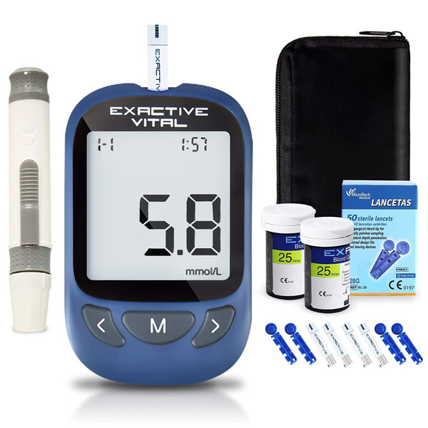 EXACTIVE VITAL Глюкометр + 50 тест полосок медицинский прибор для ...