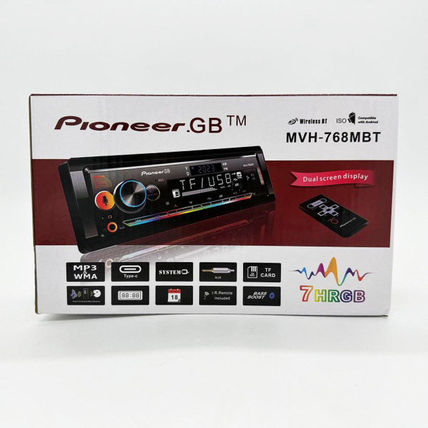 Автомагнитола в авто Pioneer 1 DIN / Автомобильная магнитола с ...