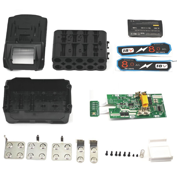 2PCS 10-клеточный корпус батареи 21700 для 18V DIY BL1860 BL1850 Shell ...