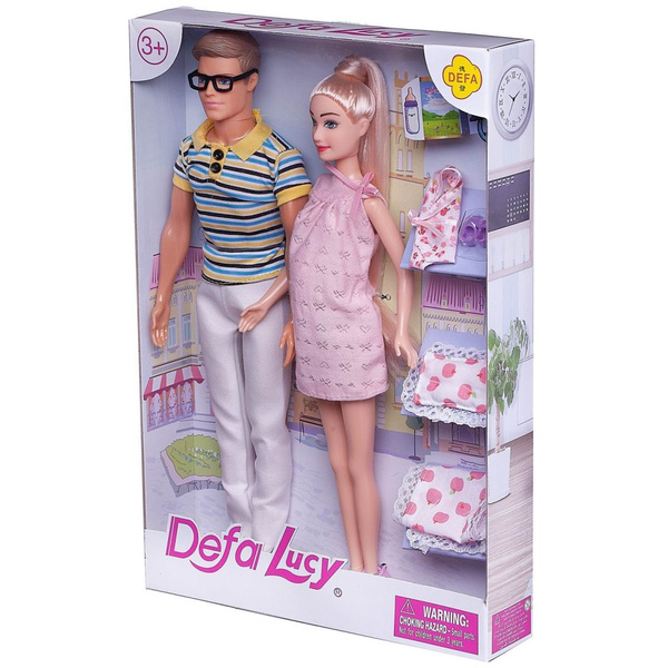 Игровой набор Куклы Defa Lucy&Kevin В ожидании чуда: муж и беременная ...