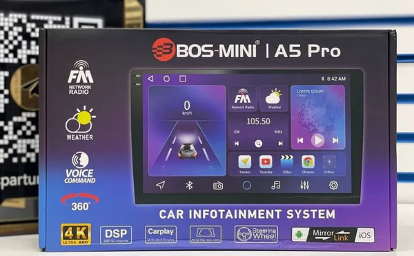 Автомагнитола Android Bos-Mini A5 PRO 8-ядер 4/64Gb,9-дюйм Qled,DSP ...