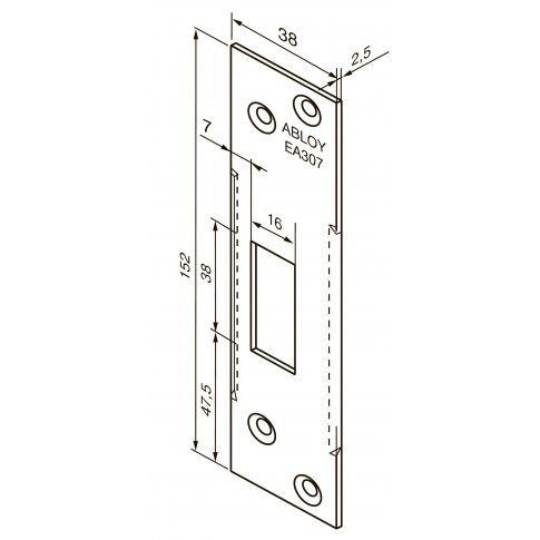 Abloy EA307 запорная планка - купить по выгодным ценам в интернет ...
