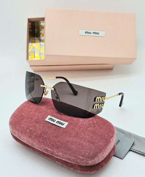 Miu Miu Очки солнцезащитные купить с доставкой по выгодным ценам в интернет магазине Ozon