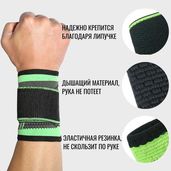 Бандаж для запястья эластичный бинт фиксирующий кисть - купить с ...