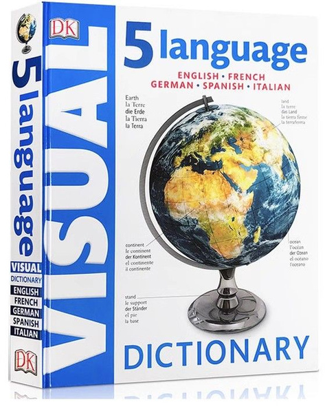 5 Language Visual Dictionary English French German Spanish Italian ...