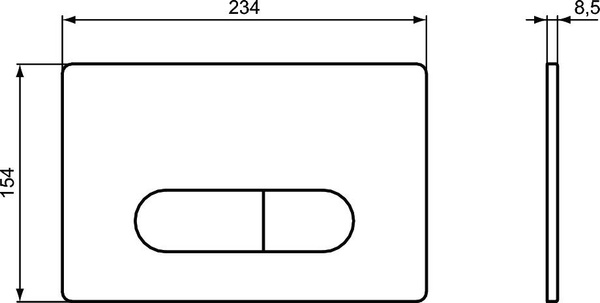 Кнопка смыва Ideal Standard Oleas R0115A6 черная купить на OZON по ...