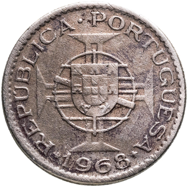 Монета Ангола 2, 5 эскудо escudos 1968 - купить в интернет-магазине ...
