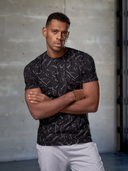 Футболка T-RONE menswear, размер 54, цвет черный, 100% хлопок - купить ...