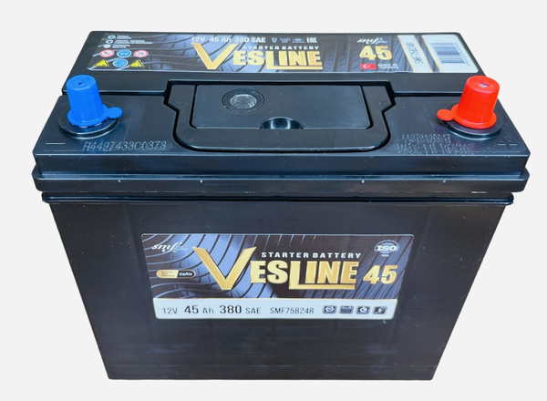 Аккумулятор автомобильный Vesline (Турция) Asia 45 Ач 360 A обр. пол ...