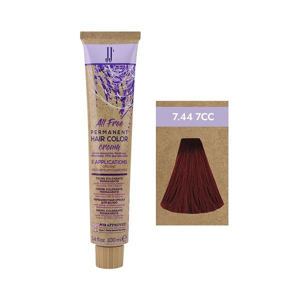 Характеристики JJ Полуперманентная безаммиачная крем краска для волос ...