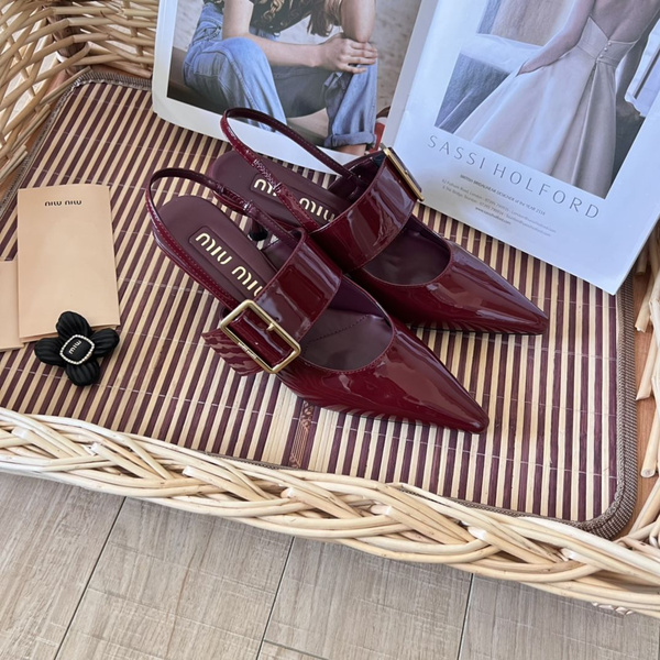 Ботильоны Женский Miu рубиновый размер 37 На любой сезон Пряжка Шпилька купить C доставкой на