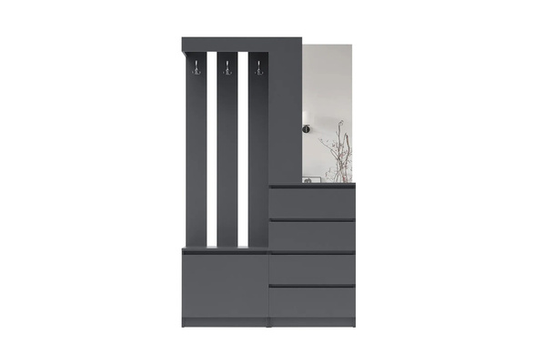 Комплект прихожей Фабрика МИФ Прихожая Челси графит - купить по ...