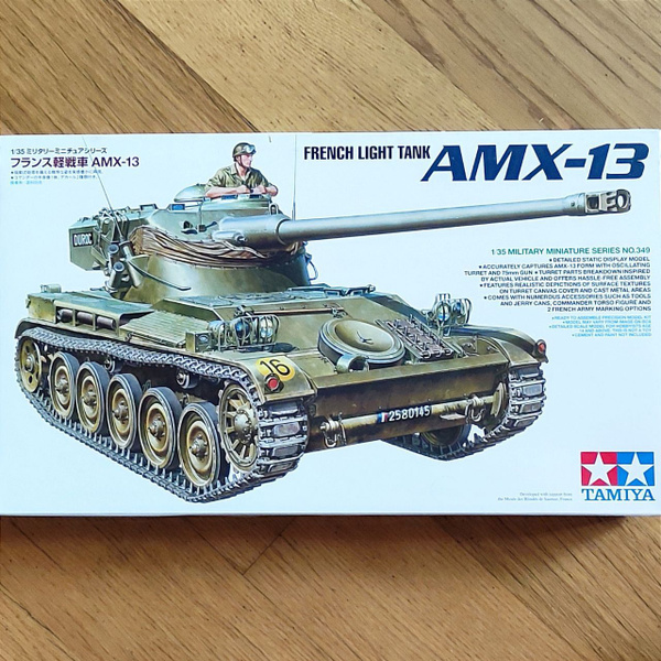 Сборная модель. Французский легкий танк AMX-13, Tamiya TM 35349, 1/35 ...