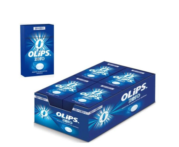 Конфеты Olips Zero без сахара со вкусом ментола и эвкалипта 28 гр - 12 ...