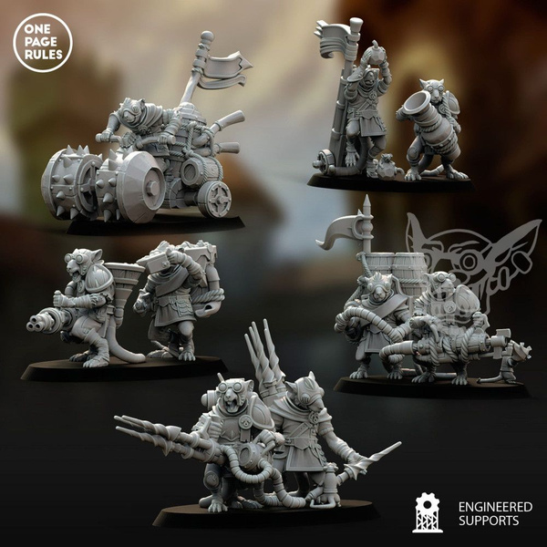 Миниатюра Warhammer Fantasy Battles / AoS. Skaven. Weapon team ...