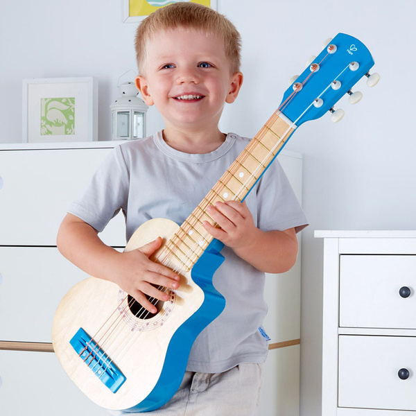 Музыкальная игрушка Гитара Голубая лагуна Hape купить на OZON по низкой цене (181468774)