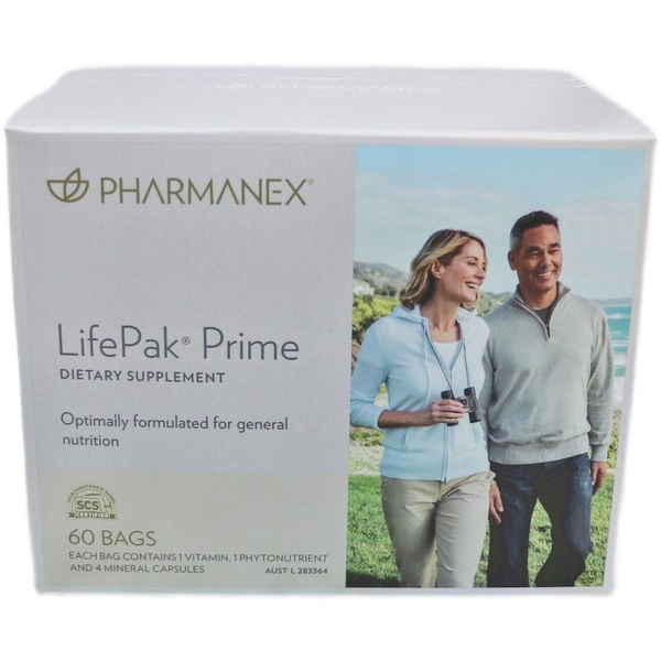 NuSkin pharmanex lifepak prime пищевая добавка 60 пакетиков, срок ...