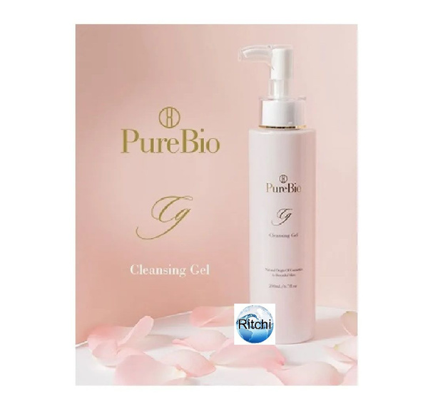 PureBio Cleansing Gel премиальный японский очищающий гель с эффектом увлажнения, 200 мл ...