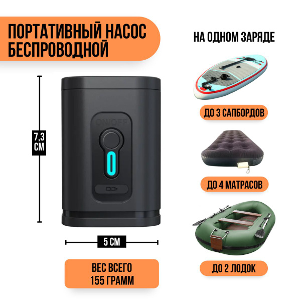 Насос для матраса, лодки, сапборда электрический - купить с доставкой ...