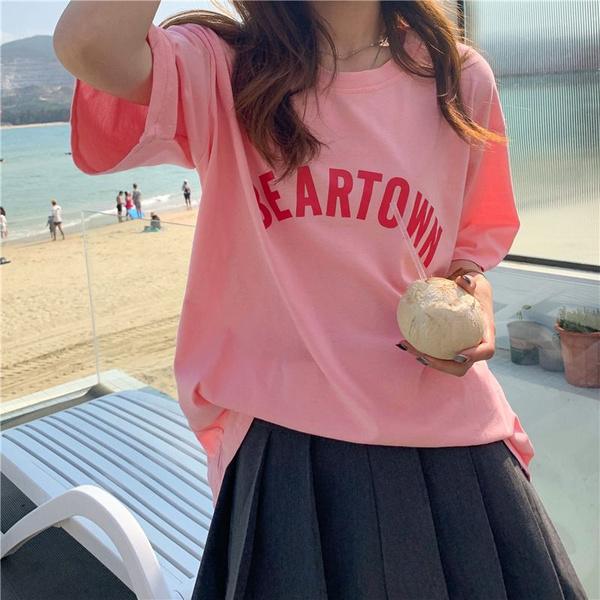 Футболка SYJYW, размер 46, цвет розовая пудра, 31%-50% хлопок - купить по выгодной цене в ...