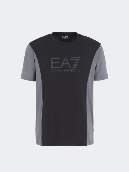 Футболка EA7, размер 48, 50, цвет черный, Хлопок 100% - купить по выгодной цене в интернет ...
