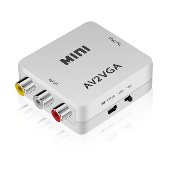 Конвертер высокой четкости RCA в VGA 3.5 мм аудио 1080p для телевизоров ...