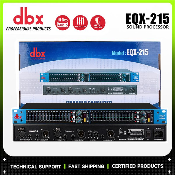 Эквалайзер профессионального аудиопроцессора DBX EQX215, синий - купить с доставкой по выгодным ...