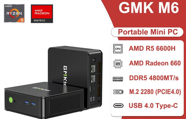 Купить компьютер GMKtec M6 Ryzen 6600H, по низкой цене: отзывы, фото ...