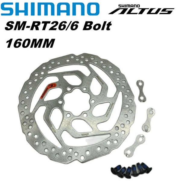 Тормозной диск SHIMANO ротор тормоза RT26 на 6 болтов 160 мм для ...