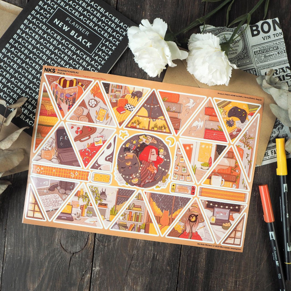 Набор наклеек А4 Pack Home Alone 2, виниловые стикеры, No Kids Stickers ...